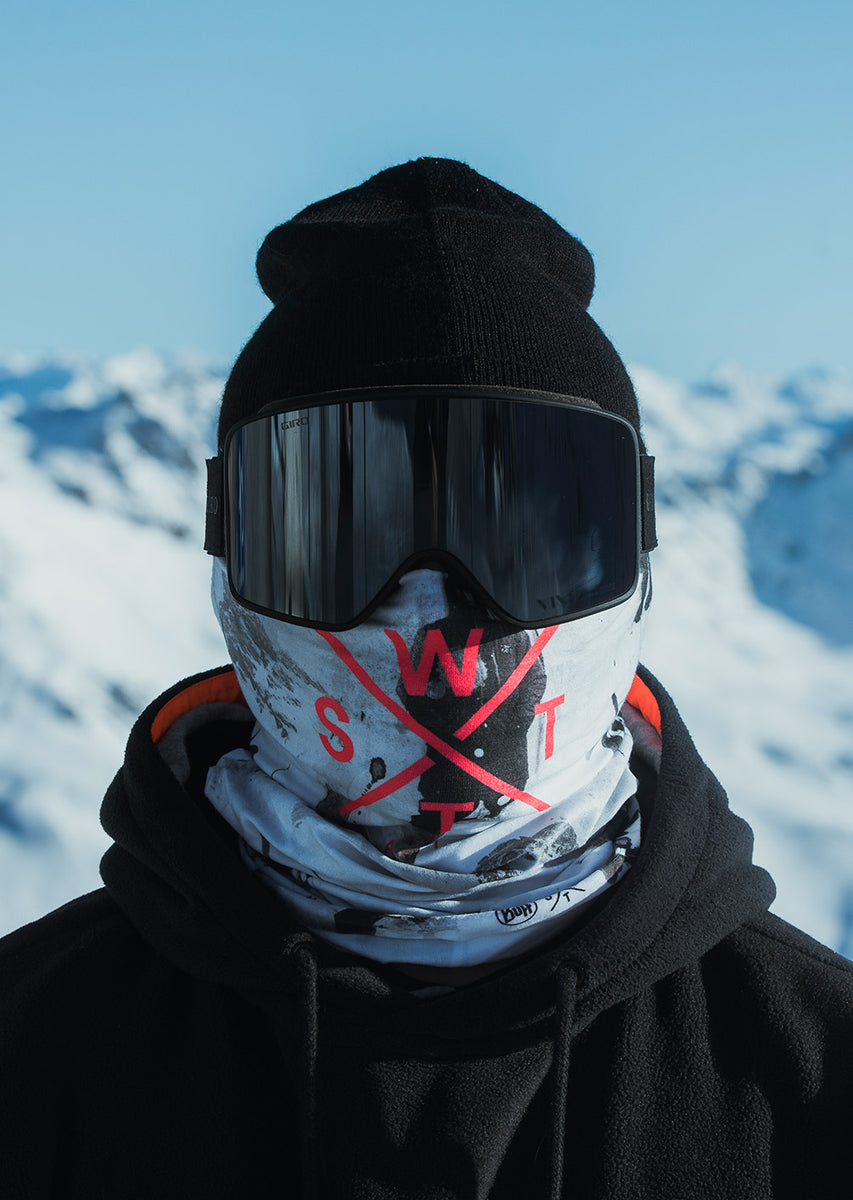 Fox x Kevin Rolland Neck Warmer - Black & White Print – Watts-team