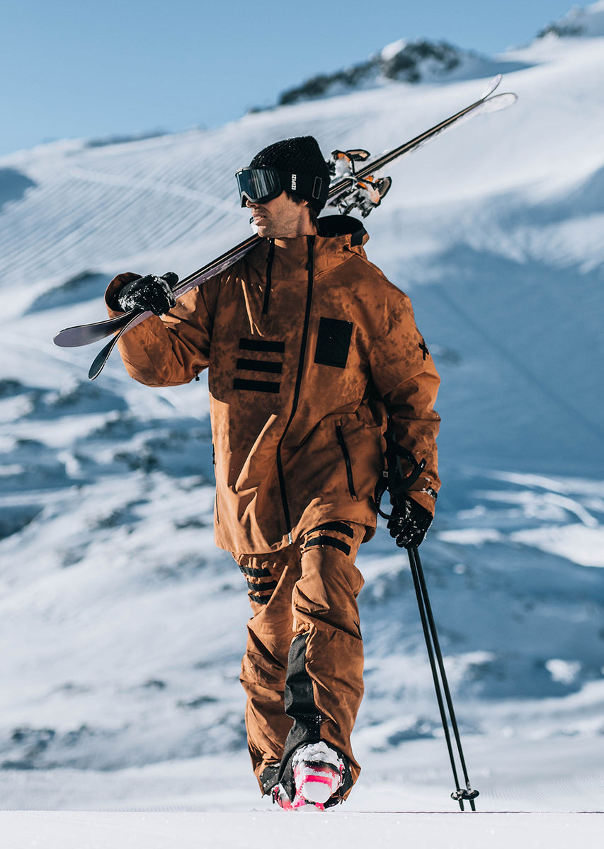 Veste de ski X-Wear X Kevin Rolland - Marron Tye & Dye | WATTS – Watts-team